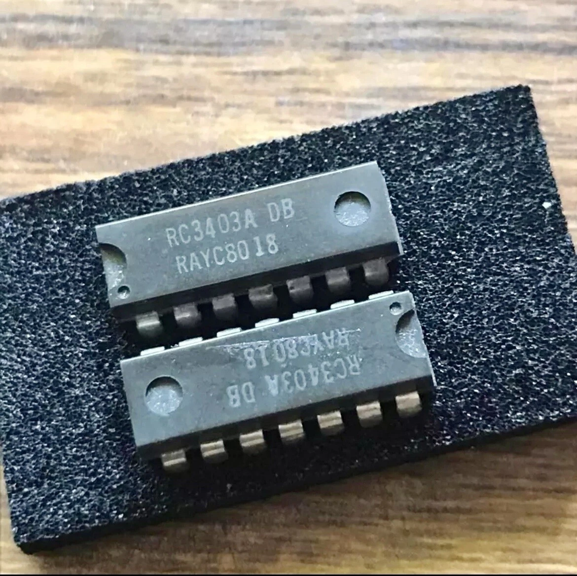 FS: 2x 1980 Raytheon RC3403ADB Quad Op Amp chip (Boss OD-1, GE-6 etc) £ ...