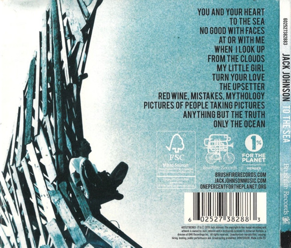 Jack Johnson-To the Sea DIGIPACK CD POSTED 48 HOURS TRACKED ...