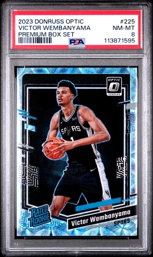 Victor Wembanyama 2023 Optic Premium Box Set #225 PSA 8 Rookie Spurs RC ...