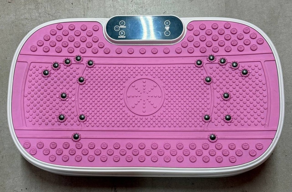 Vibration Plate Fitness Platform Exercise Machine Pink w/ Remote ...