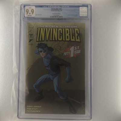 Invincible 51 CGC 9.9 Skybound Shop Edition Foil Cover Reprints #51 ...