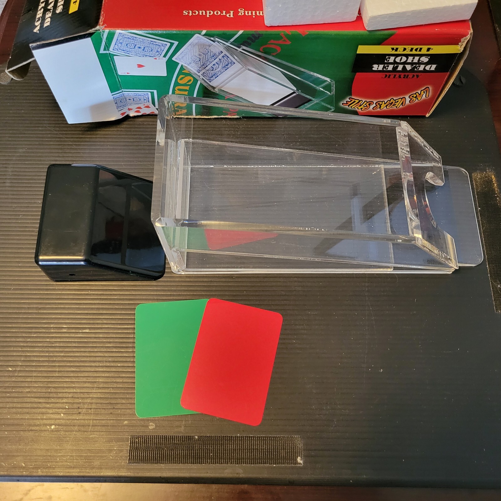 MAN CAVE Casino Dealer 4-Deck Blackjack Shoe, Discard Tray, Poker tray ...