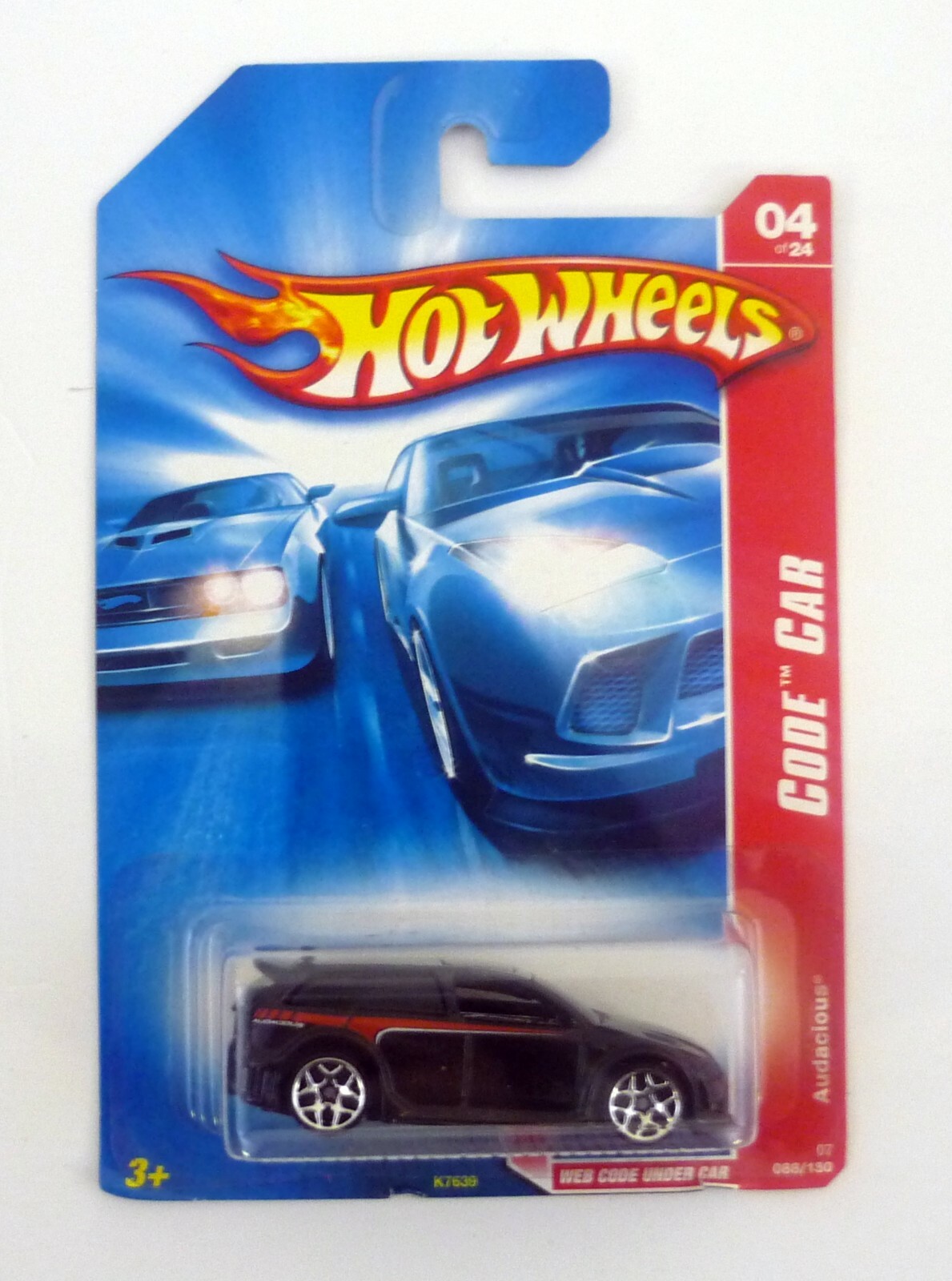 Hot Wheels Audacious #088/180 Code Car 04 of 24 Black Die-Cast Car 2007 ...