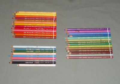 36 Vintage Conte Pastel Pencils Made in France # 1355 Assort Colors Art ...