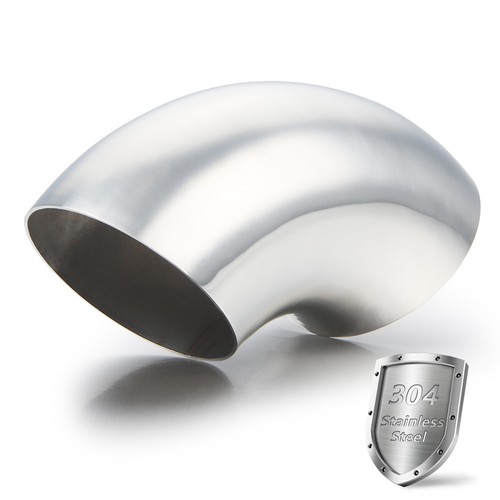 3.5" Diameter Elbow Exhaust Pipe Stainless Steel Tight Radius Mandrel ...