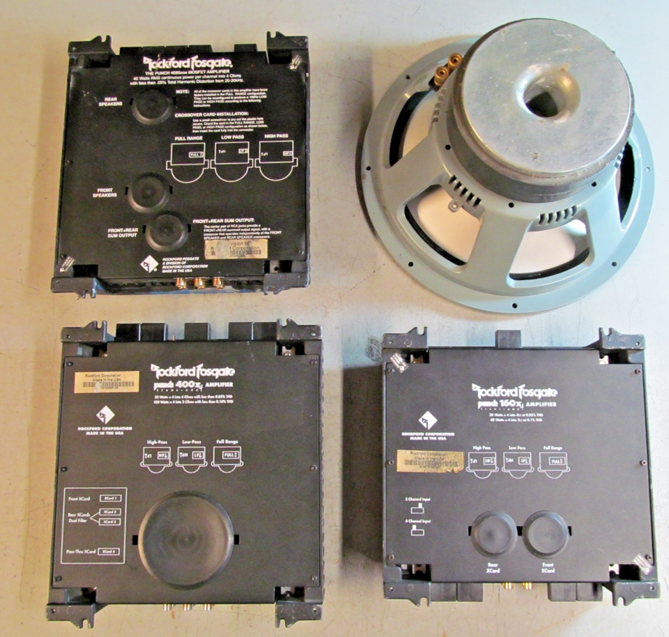 Rockford Fosgate Amps Punch 400x4 - 4080DSM - 160x4 + Infinity Perfect ...