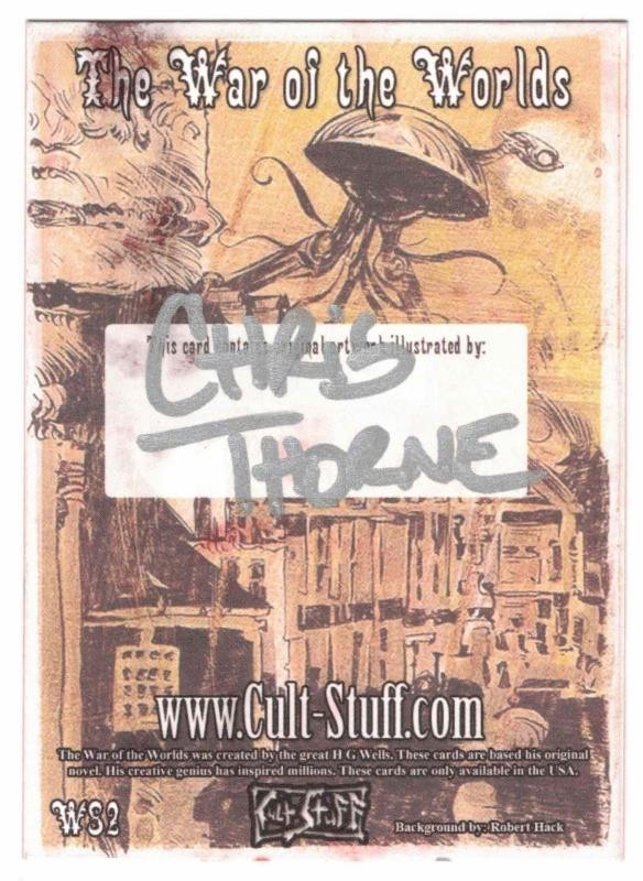 The War Of The Worlds. Chris Thorne Martian Ship Sketch Card #WS2. Cult ...
