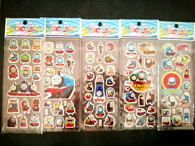 10 sheets Thomas and Friends Stickers Vinyl Loot Bag Birthday Party ...