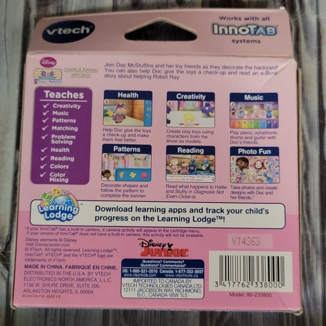VTech InnoTab Software Disney's Doc McStuffins Create and Explore 2day ...