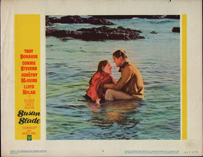 SUSAN SLADE orig 1961 lobby card CONNIE STEVENS/TROY DONAHUE 11x14 ...