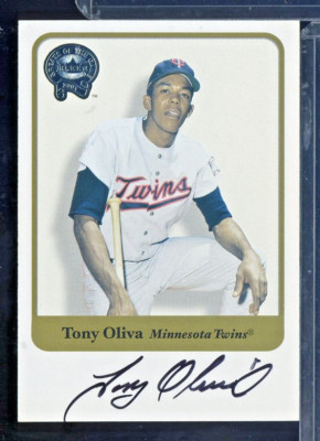 Tony Oliva 2001 Greats Of The Game Autograph Auto Minnesota Twins HOFer ...
