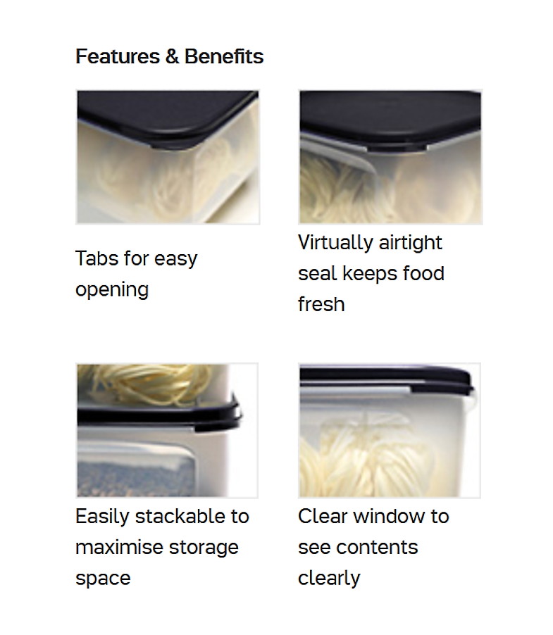 2 Tupperware Modular Mates Mini Rectangular Seal Replacement Rectangle ...