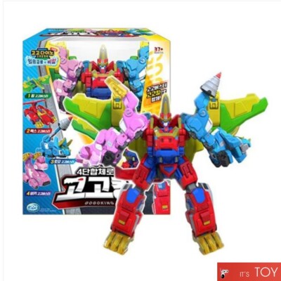 Gogo Dino GOGOKING King Integration Transformer Dinosaur 4-Robots Cars ...