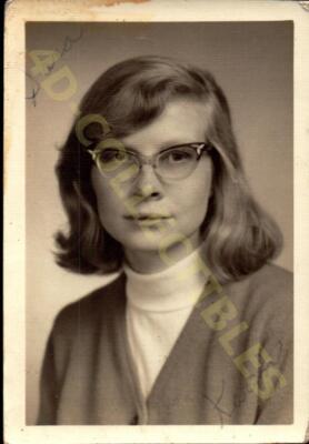 Vintage Found Portrait Photograph Classic Portrait of a Young Woman in ...