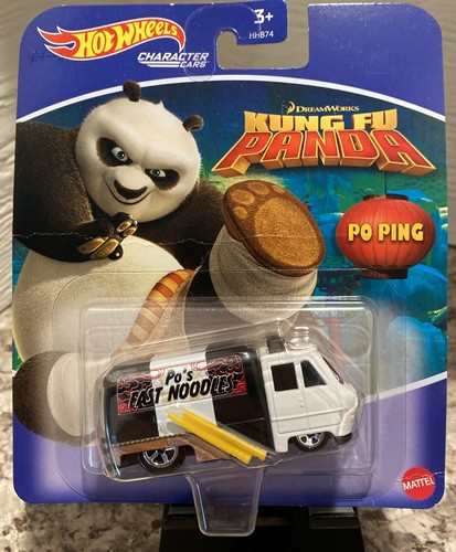 Hot Wheels DreamWorks Kung Fu Panda Character Cars Toys Die-Cast - Po ...