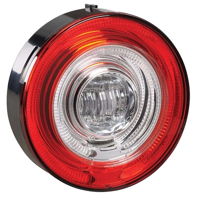 Narva Model 49 Round LED Rear Stop Tail Indicator Light Chrome Ring 12 ...