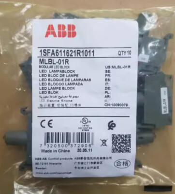 1pcs ABB push button switch lampholder MLBL-01R 24VAC/DC | eBay