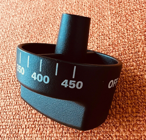 New OEM WOLF Range OVEN/GRIDDLE Knob, All Metal, BLACK - OFF, 10-450º ...