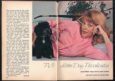 1963 TV ARTICLE ~ JUNE BLAIR PLAYBOY PLAYMATE JANUARY 1957 ACTRESS ...