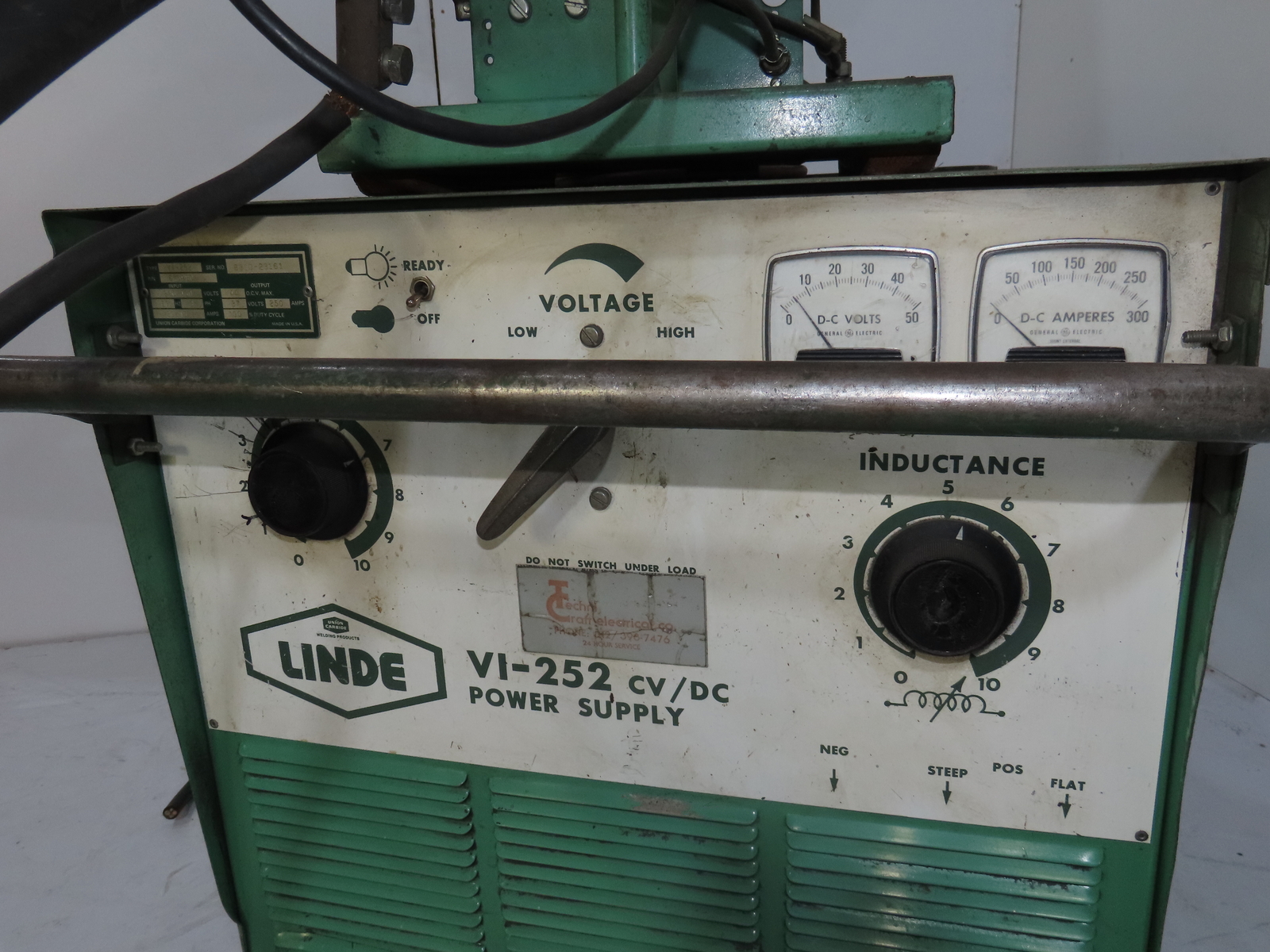 Linde VI-252 250A Amp DC Welder Package with Mig-31A Wire Feeder Tweco ...