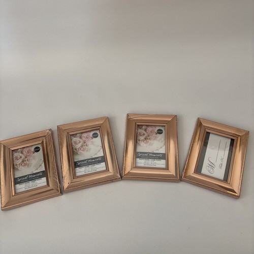 4 Pack 2.5X3.5 in. Copper Color Picture Frames Vertically Horizontal ...