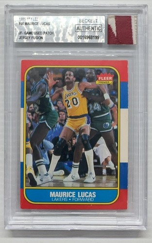 1986-87 Fleer Maurice Lucas Patch #66 BGS Authentic | eBay