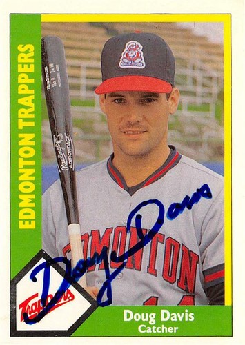 Doug Davis autographed Baseball Card (Angels) 1990 CMC Minor League ...