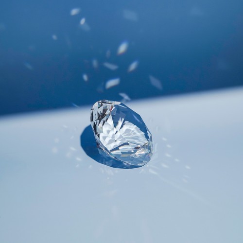 80MM Clear Crystal Diamond Art Giant Glass Paperweight Photo Prop Free ...