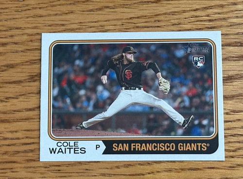 COLE WAITES 2023 Topps Heritage #258 Rookie RC | eBay