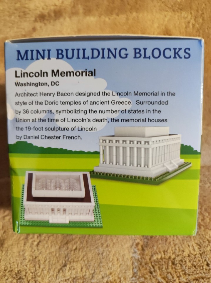 Mini Building Blocks Lincoln Memorial Washington DC 393pcs NIB | eBay