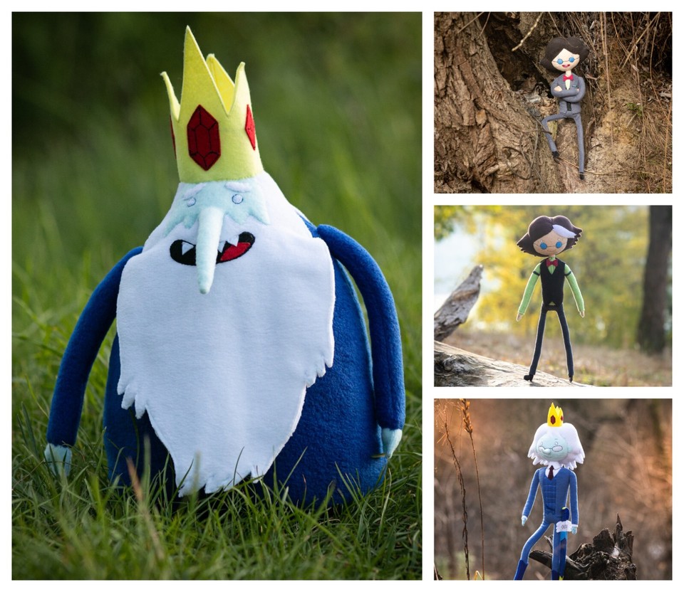 Ice King plushie, Ice Wizard, Adventure Time inspired, handmade plush ...