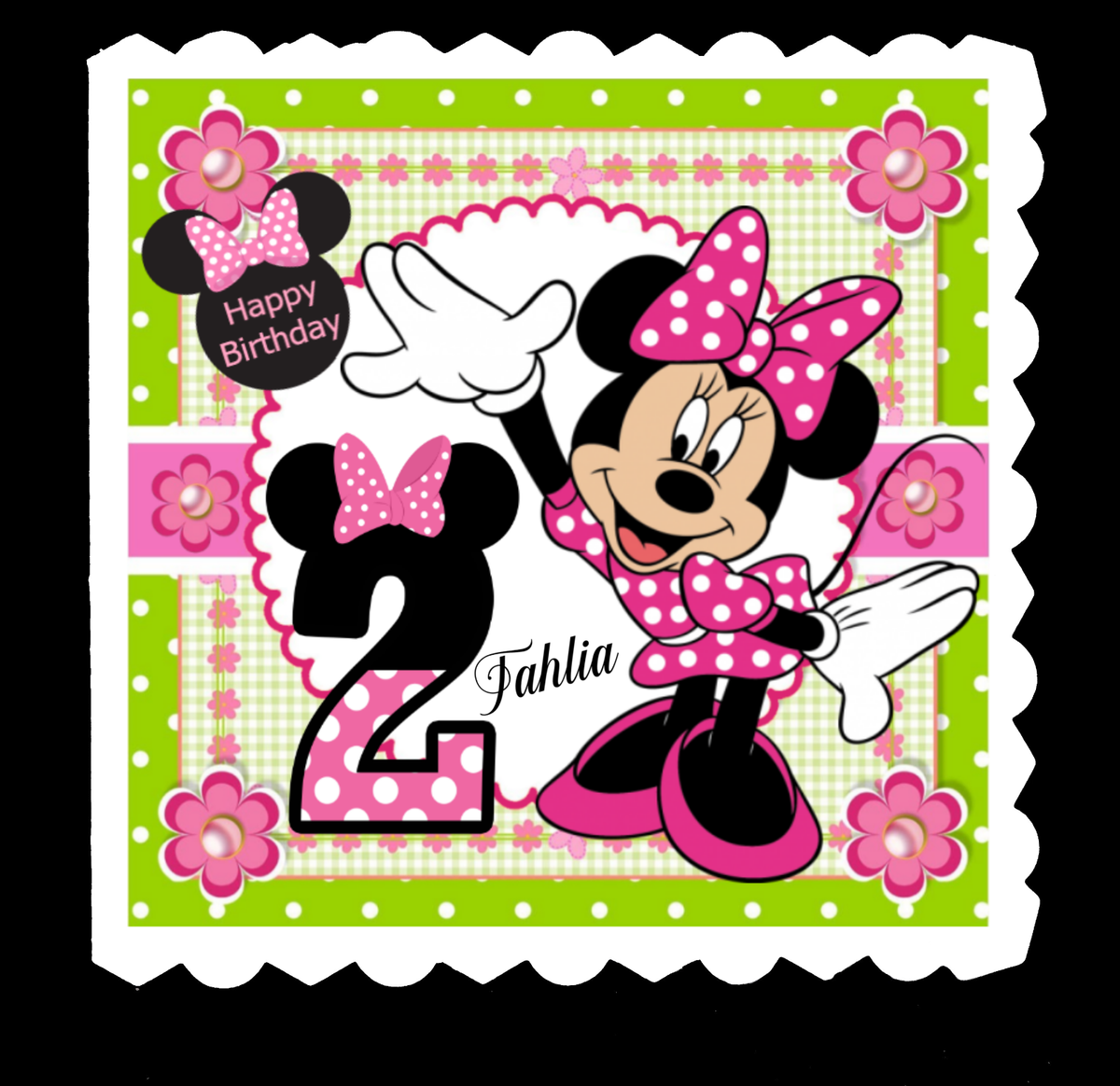 Minnie Mouse 2nd Birthday Wallpaper Amazon.com : American Greetings