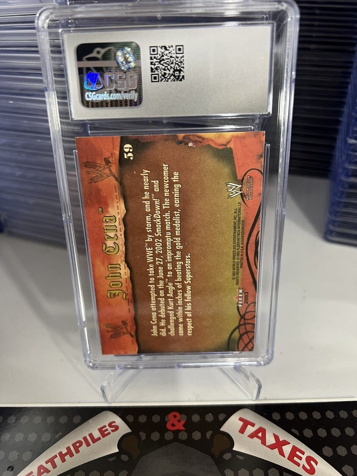 John Cena 2003 Fleer Wwf Aggression 2nd Year #59 Csg 9 | eBay