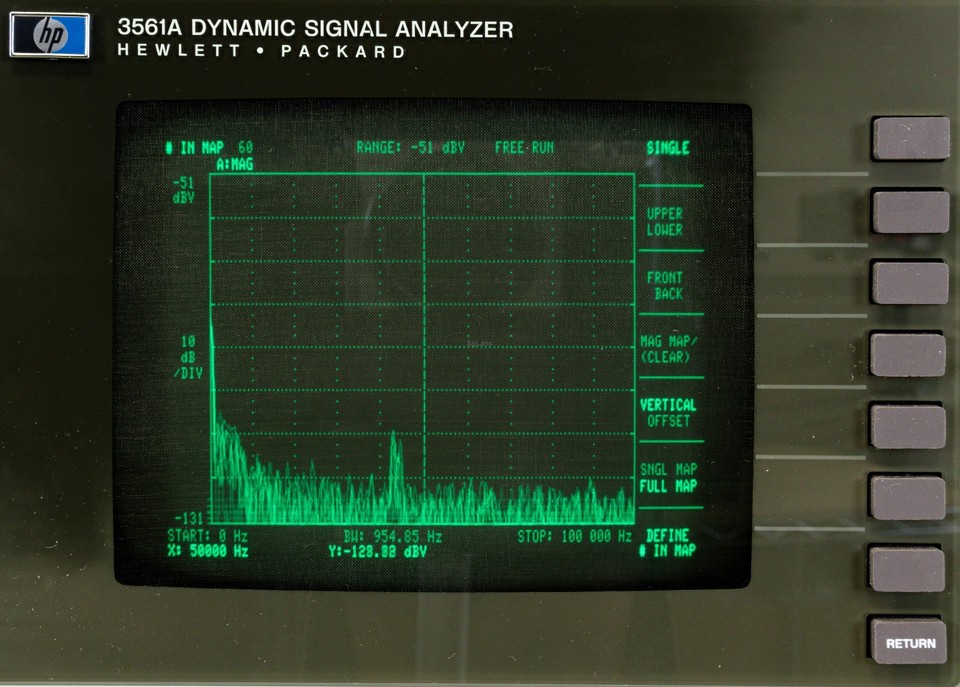 HP Agilent Keysight 3561A FFT Dynamic Signal Analyzer Audio Analyzer ...