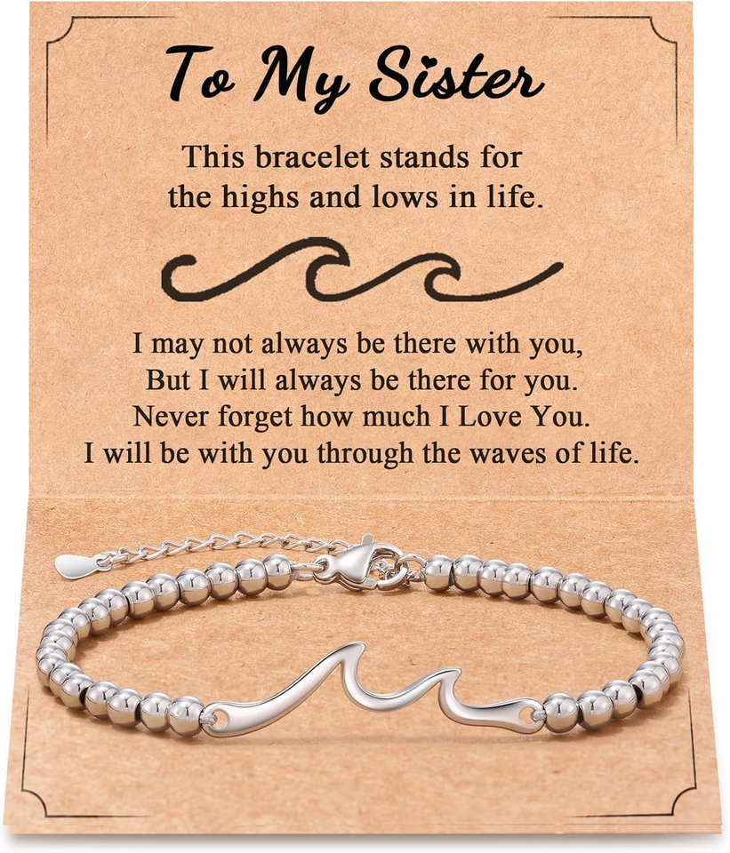 Sister Gifts for Women, the Waves of Life We'Ve Been through Together ...