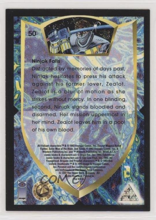 1993 Upper Deck Deathmate: Crossover Ninjak Falls #50 1u6 | eBay