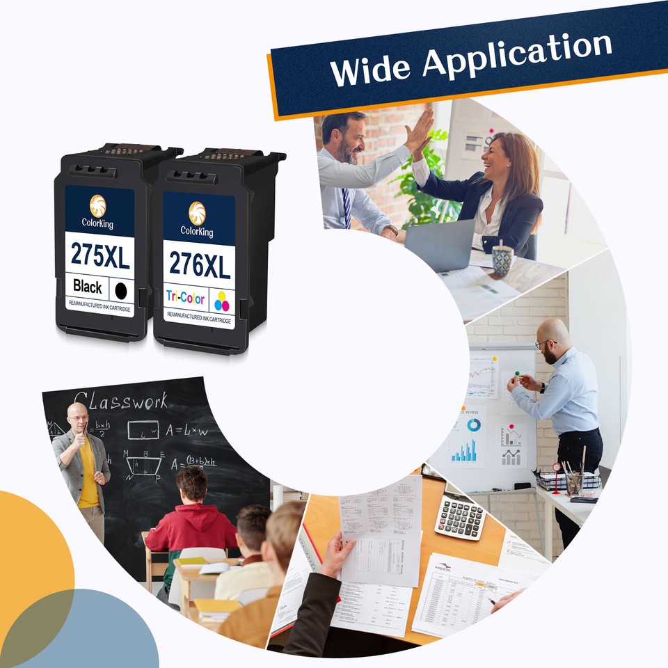 PG-275 XL CL-276 XL Ink for Canon PIXMA TS3520 TR4700 TR4720 TR4722 ...