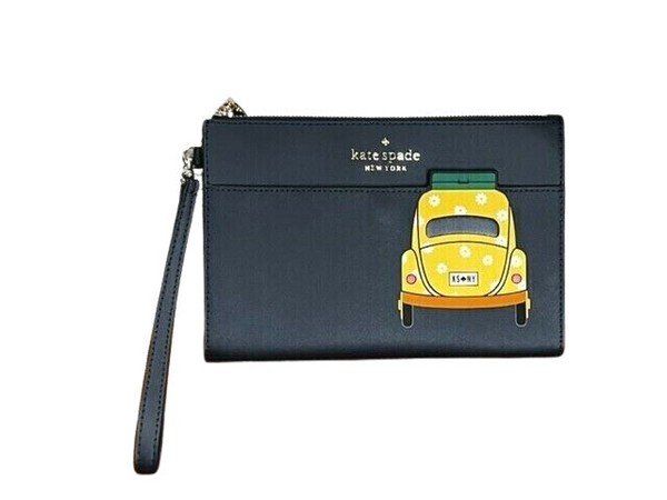 kate spade new york Beep Beep Medium Wristlet Pouch - Blazer Blue Multi (K6033) for sale online ...