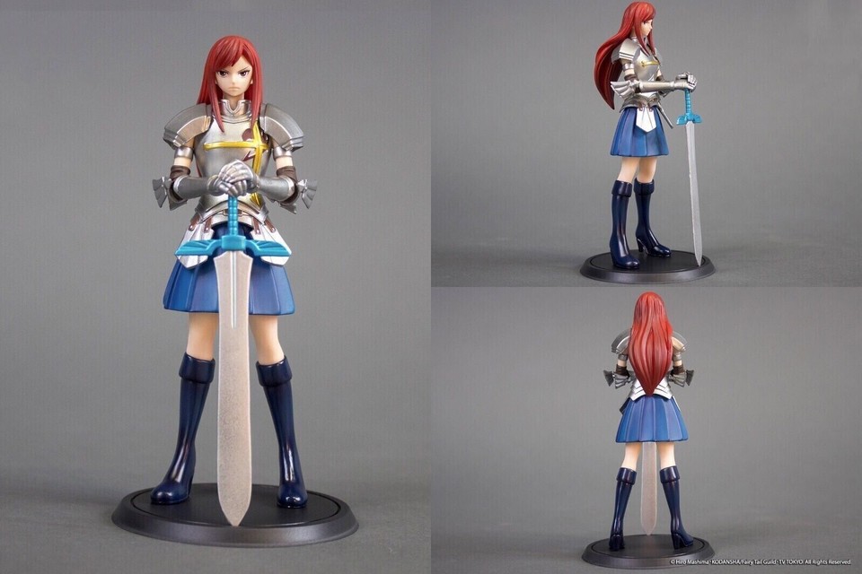 2pcs/Set Anime fairy tail 03 Lucy +04 Elusha PVC Figure New No Box 16cm ...