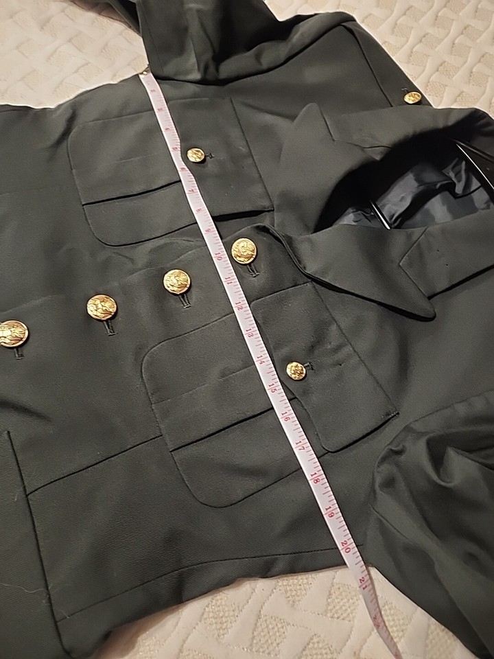 Size Pictured DSCP Class A Jacket Army Dress Green Uniform Ag 489 8208 ...