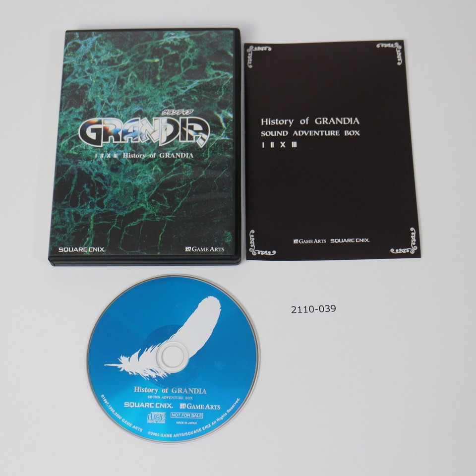 PS2 Grandia 3 III History of grandia Working NTSC-J Japan 2110-039 ...