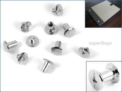 5 Sets M5 x 8mm Chicago Bookbinding Screws Binding Post Nickel Binder ...
