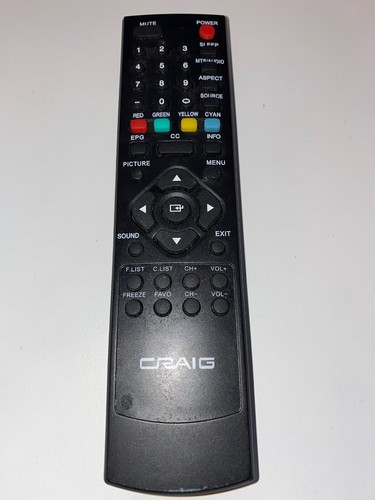 Craig Device MGD-054 LED TV Black Remote Control Unit Genuine | eBay