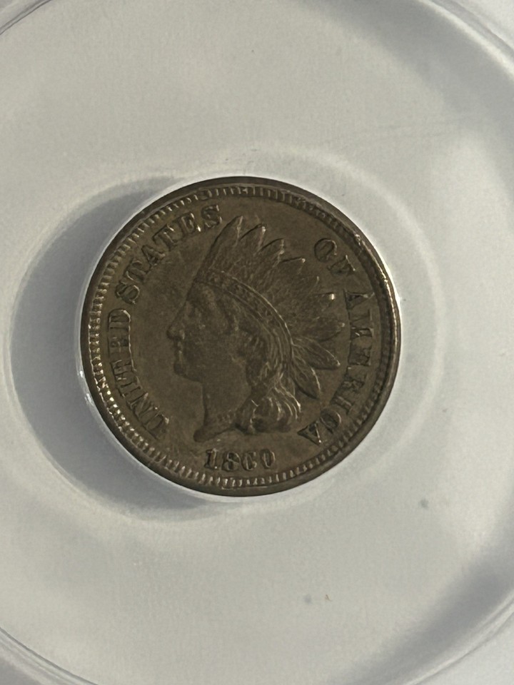 1860 Indian Head Cent - Type 2 Rounded Bust AU50 Details | eBay