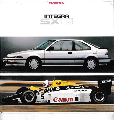 1986 HONDA INTEGRA SX16 2nd Gen Prestige Australian 16p Large Format ...