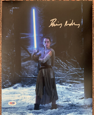Daisy Ridley signed autograph The Force Awakens Star Wars 11 X 14 PSA ...