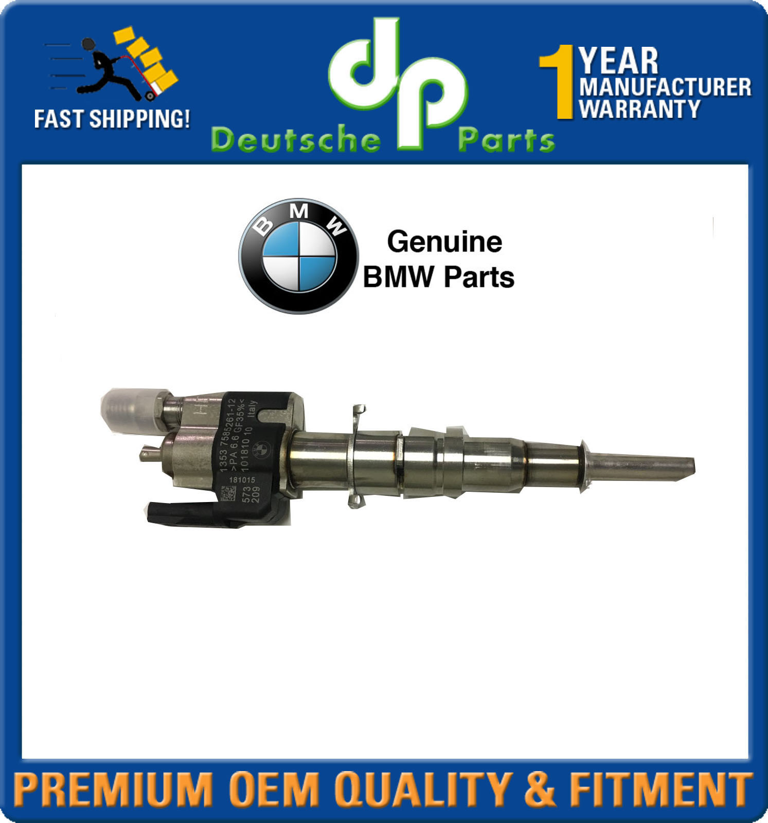 FRONT FUEL INJECTOR for BMW E70 E71 E72 X5 X6 13 53 8 648 937 / ...