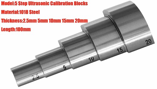 Curved Step Ultrasonic Calibration Test Block 2.5 5 10 15 20mm NDT ...