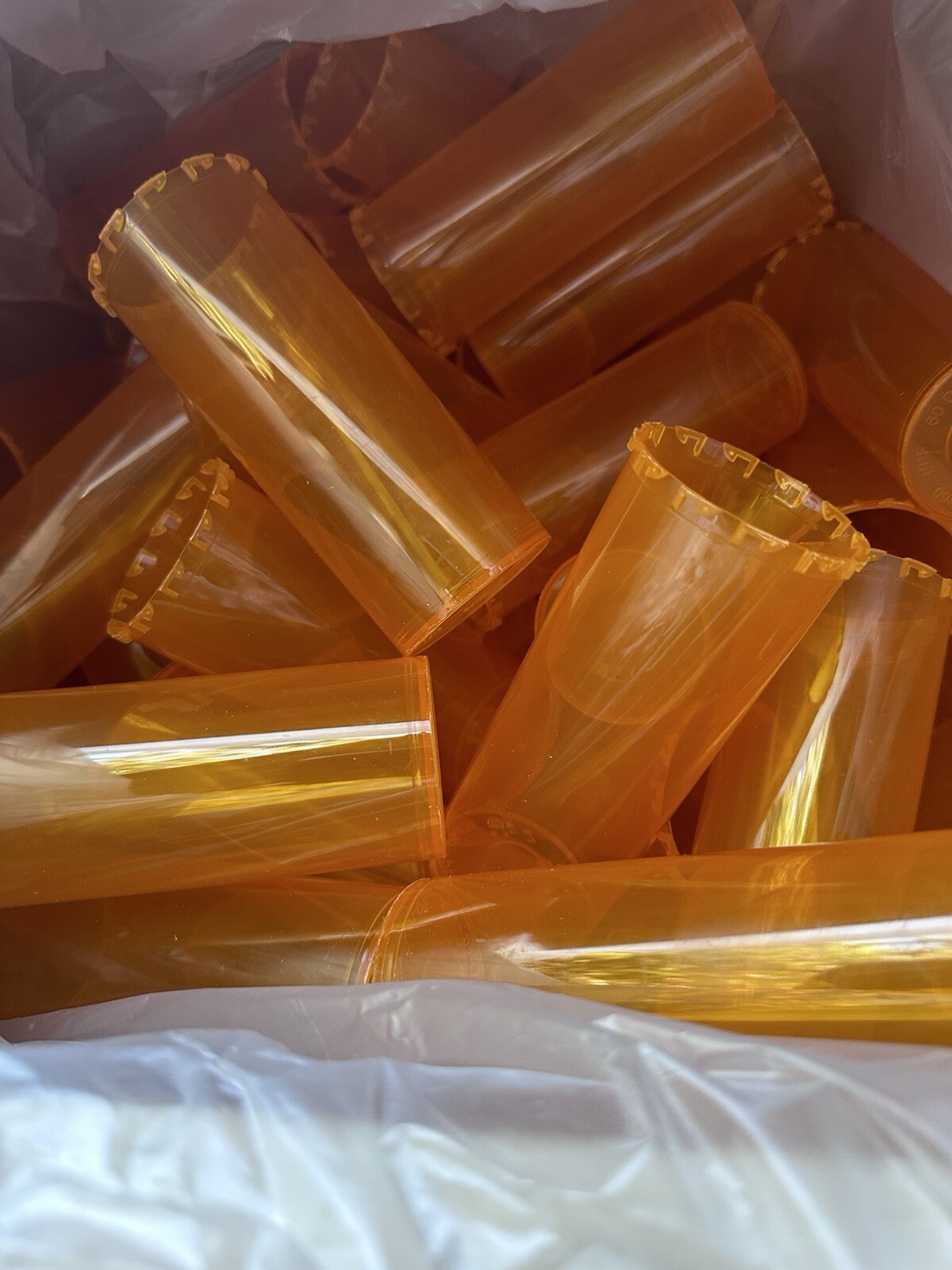 Berry Plastic Dram Vials 60/case, Lids Included Light Amber Plastic Lot ...