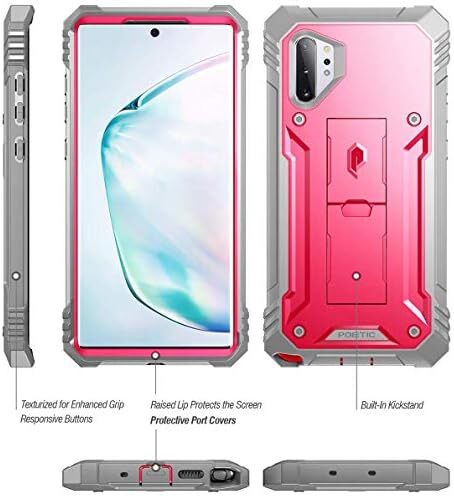 Galaxy Note 10 Plus Rugged Case with Kickstand, Heavy Duty Military ...